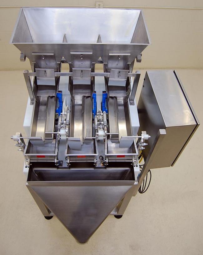 Used 3-Lane Weighpack Scale for Product Packaging Lines