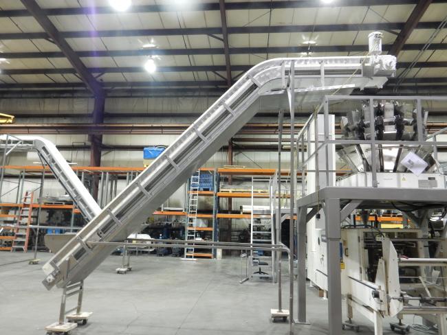 15" wide stainless wash down bulk product feed conveyor. - High ...