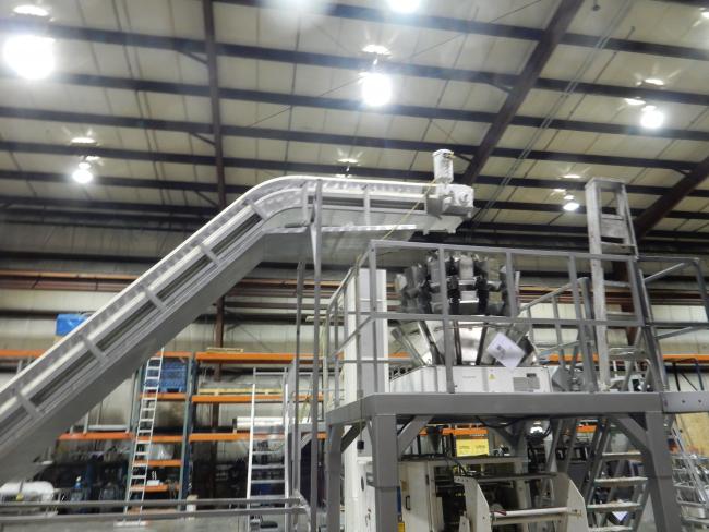 15" wide stainless wash down bulk product feed conveyor. - High ...