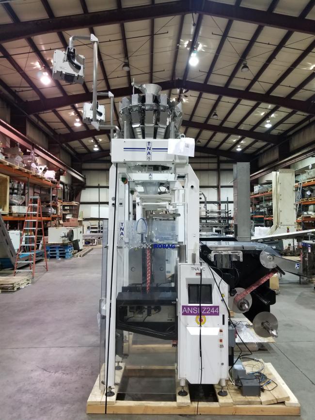 Used 2005 R3-180FX-RTJ-2S Robag TNA VFFS and Yamato ADW314SD scales for ...