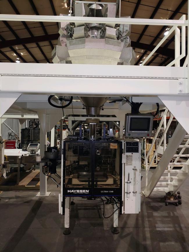 Used two Line VFFS Packaging System with 508 Yamato scales and ...