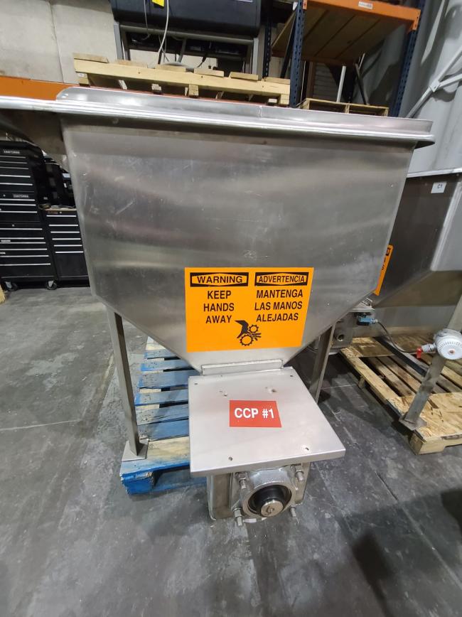Used Hopper with transfer Auger for sale!!! - High Performance Packaging