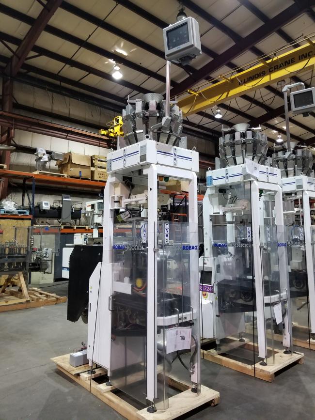 Used 2005 R3-180FX-RTJ-2S Robag TNA VFFS and Yamato ADW 314 SD scales ...