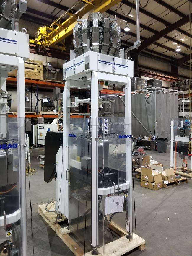 Used 2005 R3-180FX-RTJ-2S Robag TNA VFFS and Yamato ADW314SD scales for ...