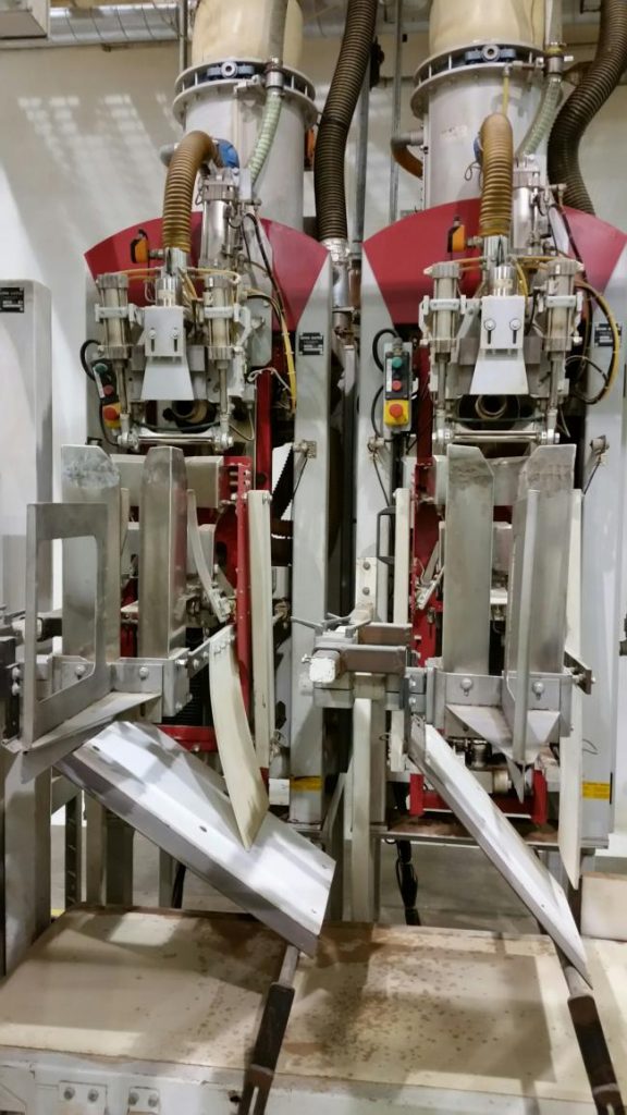 Behn + Bates MACII B pneumatic packer for bulk bags of fine powders ...