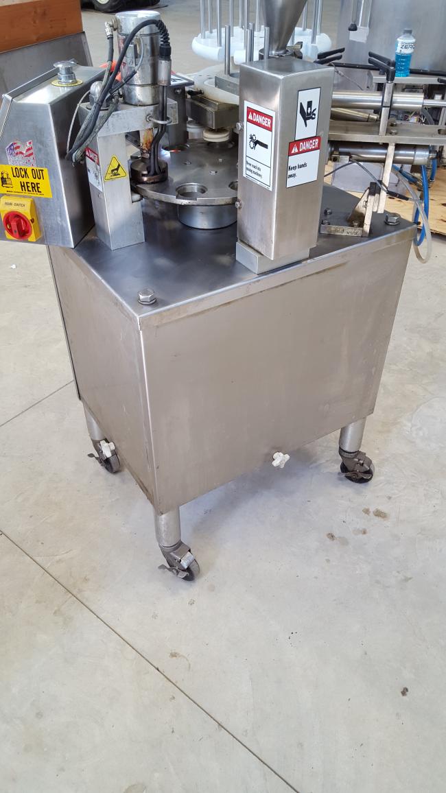 Used Quality Cup QC-8 Rotary Cup Filling and Sealing Machine for sale ...