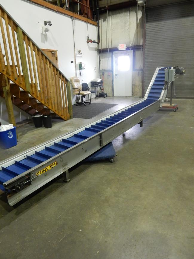 Used Incline takeaway pack off conveyor for sale! - High Performance ...