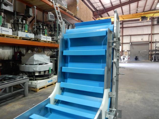 Z Frame Conveyor - Stainless inclined z-type pocket conveyor, approx ...