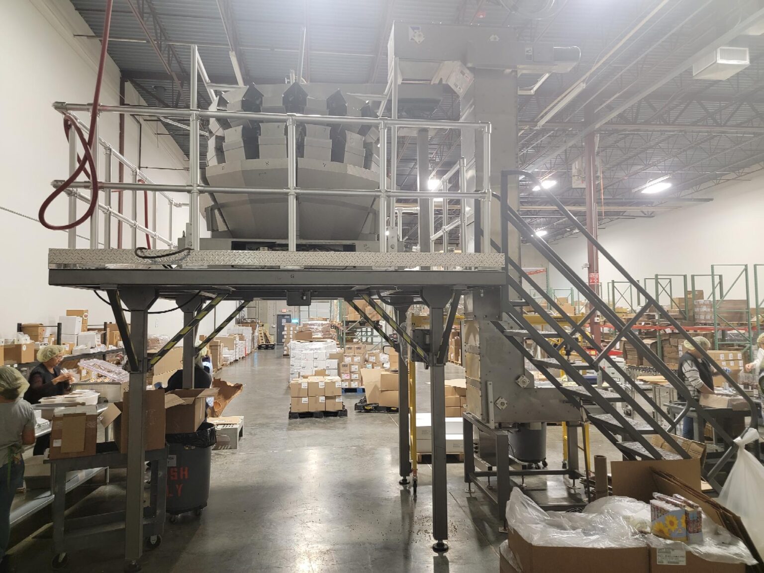 Equip-6254-Yamato ADW 714 combination weigher with bucket elevator ...