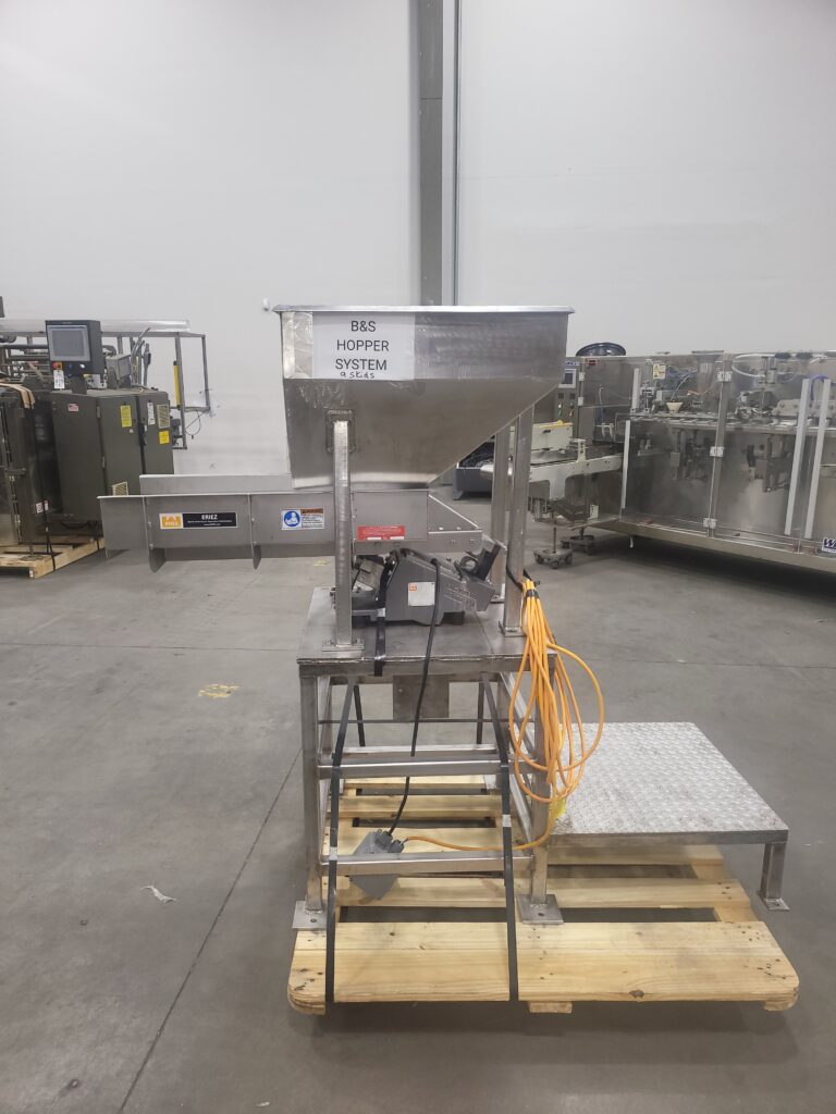 High Performance Packaging Hopper with Eriez HD-66 Vibratory Feeder