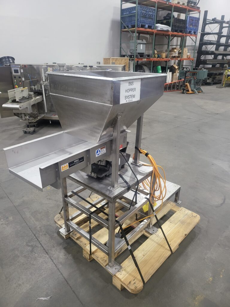 High Performance Packaging Hopper with Eriez HD-66 Vibratory Feeder