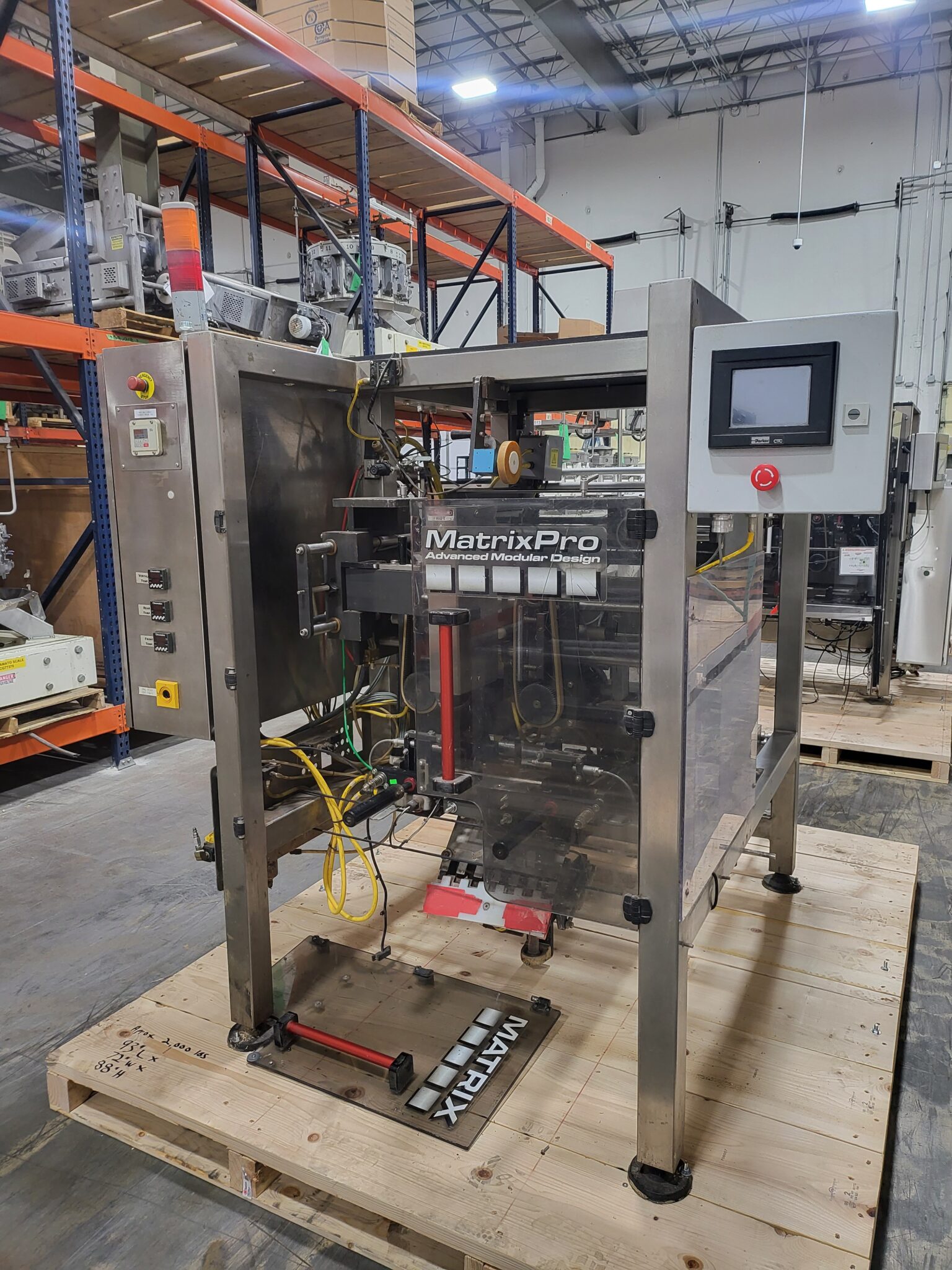 Matrix Packaging Machinery VFFS Pro Series 200915SLXRX 2002