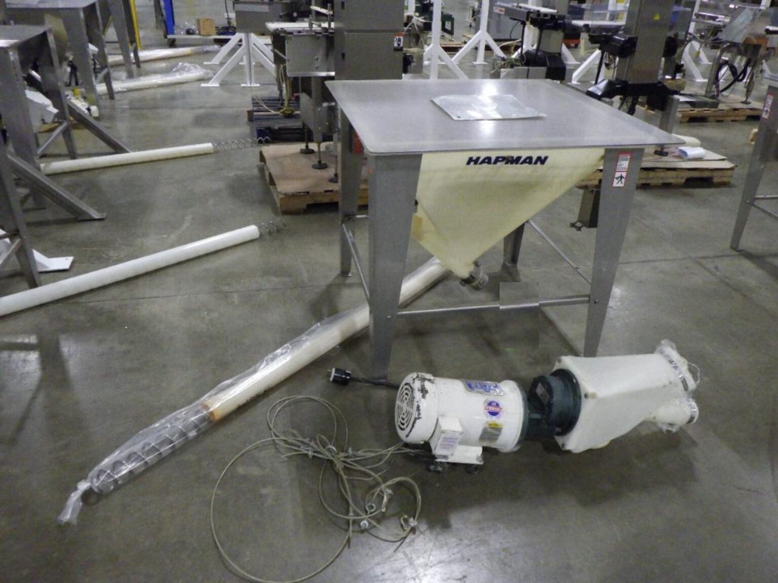 Hapman Flexible Screw Conveyor Feeder - High Performance Packaging