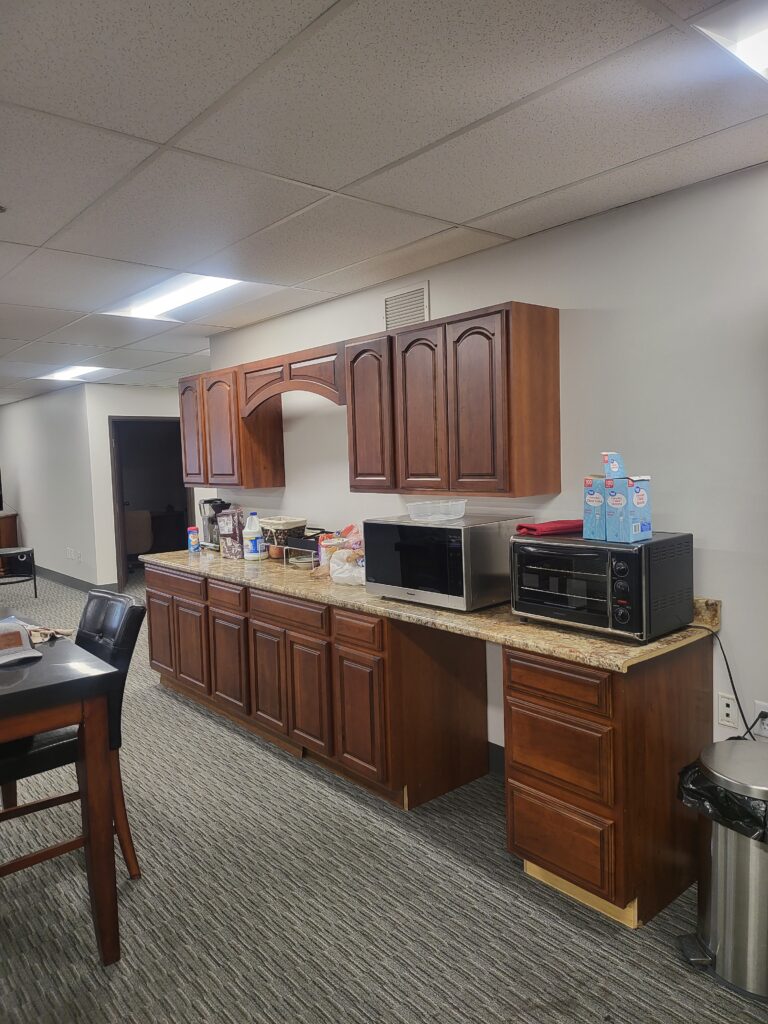 Equip-6347 Breakroom Cabinets with Frigidaire Refrigerators - High ...