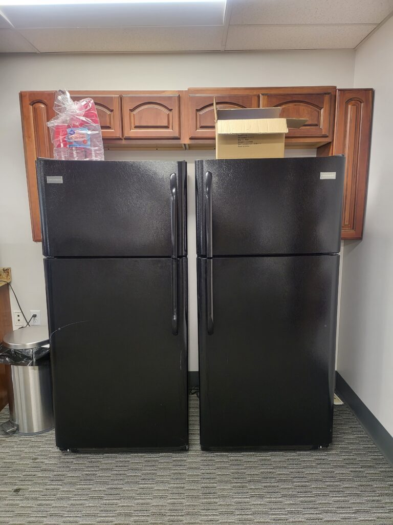 Equip-6347 Breakroom Cabinets with Frigidaire Refrigerators - High ...